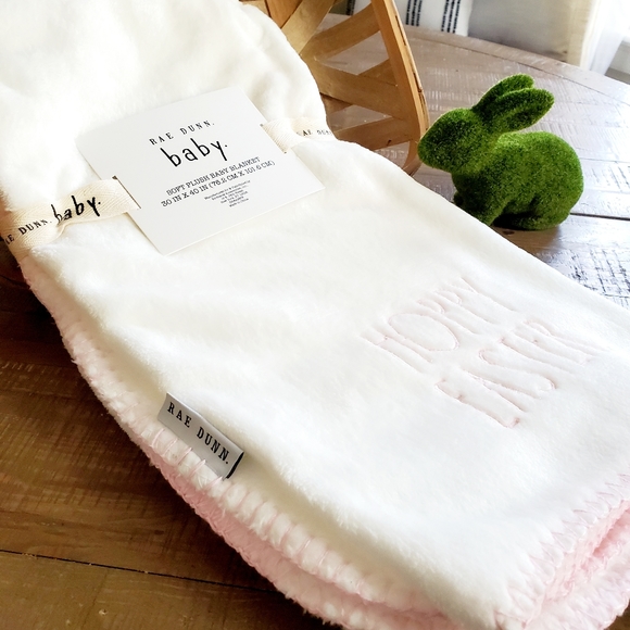 Rae Dunn | Bedding | Rae Dunn Embroidered Hoppy Easter Plush Baby ...